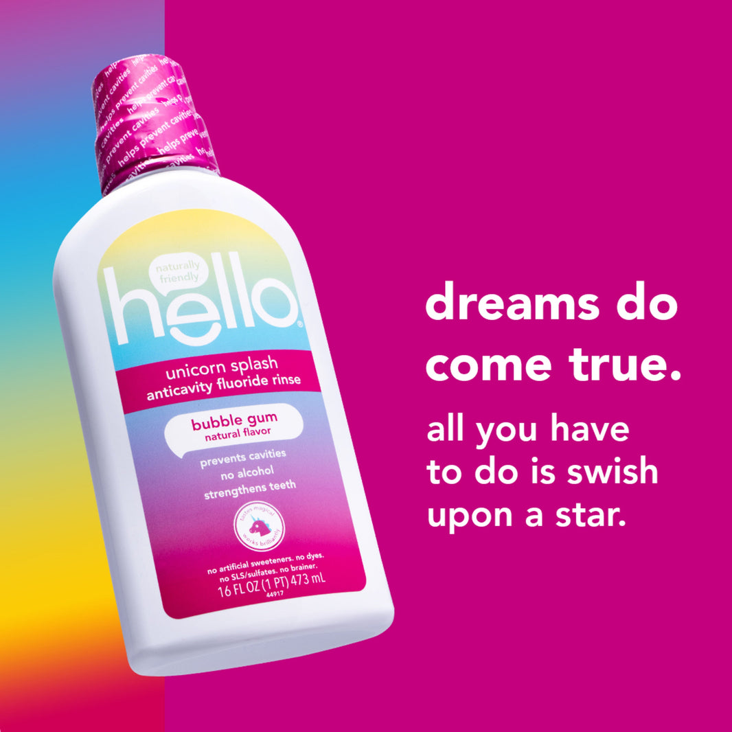Kids Unicorn Sparkle Fluoride Toothpaste | hello products