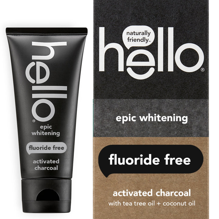 Activated Charcoal Epic Whitening Fluoride Free Toothpaste | hello products
