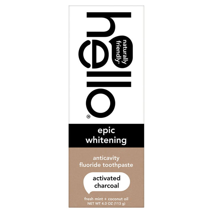 Activated Charcoal Epic Whitening Fluoride Free Toothpaste | hello products